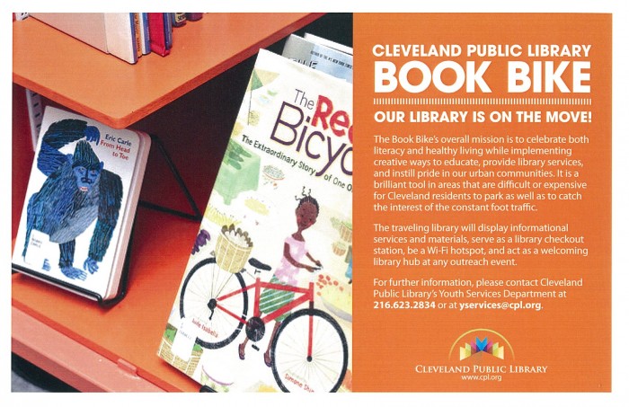Cleveland Public Library’s First Bike-Based Library Service Initiative ...
